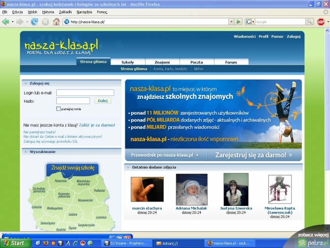 Nasza Klasa Strona główna :D - patrz.pl