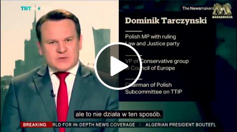 Tarczyński w tureckiej TV - patrz.pl